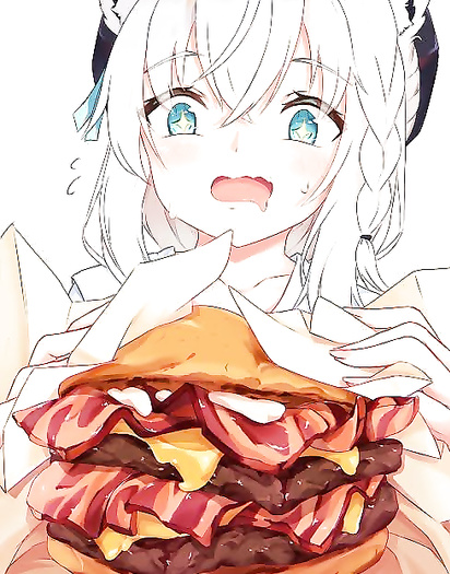 Anime Girl Eating Hamburg Image 1347251 Thisvid Tube