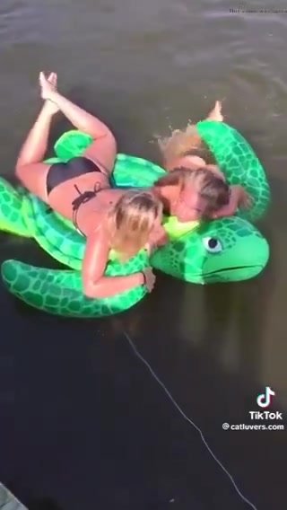 Girls Ass Out On Floaty
