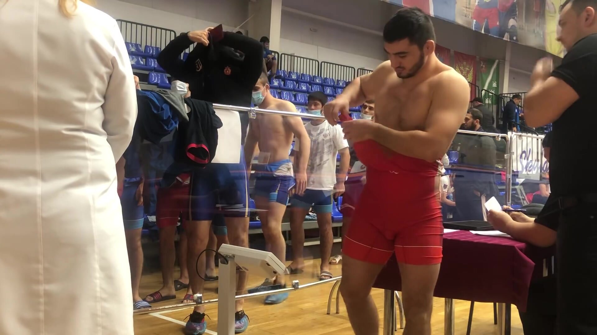 Sports Wrestlers Weigh In
