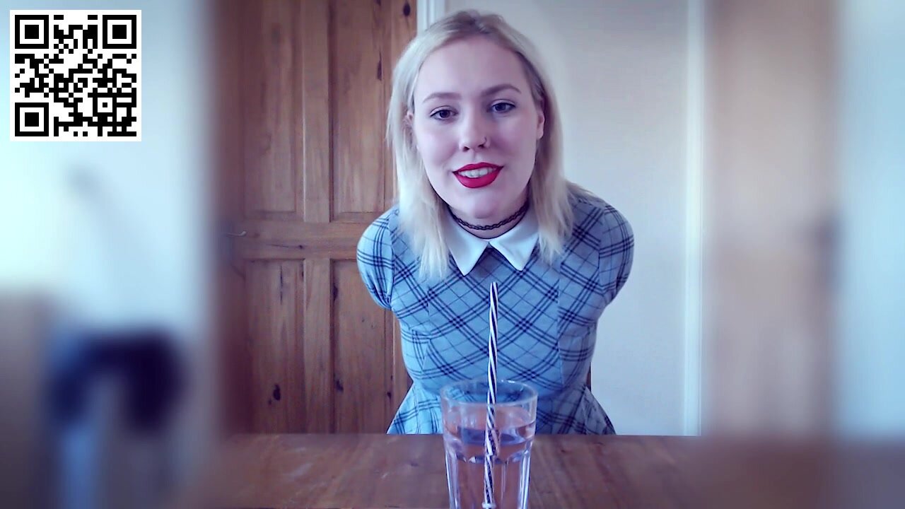 Limbless Girl Drinking With Straw