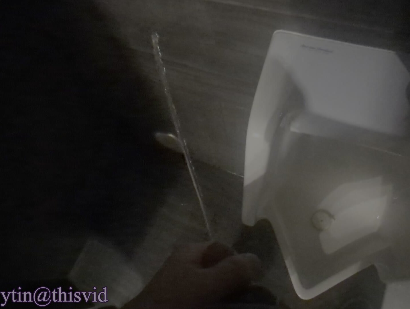 Public Restroom Very Long Piss On Floor