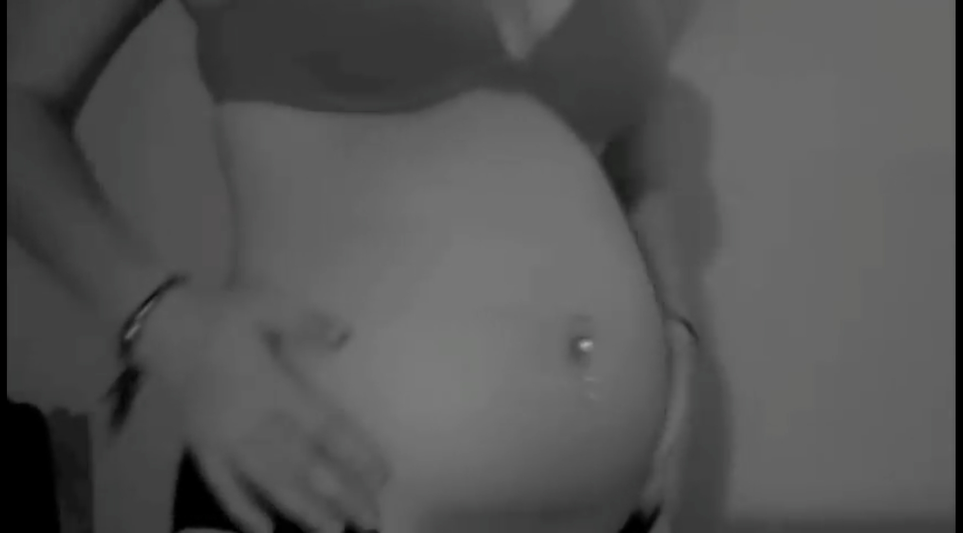 Girl With Big Stuffed Belly And Hiccups