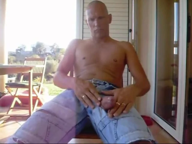 Jerking Off In Ripped Up Jeans