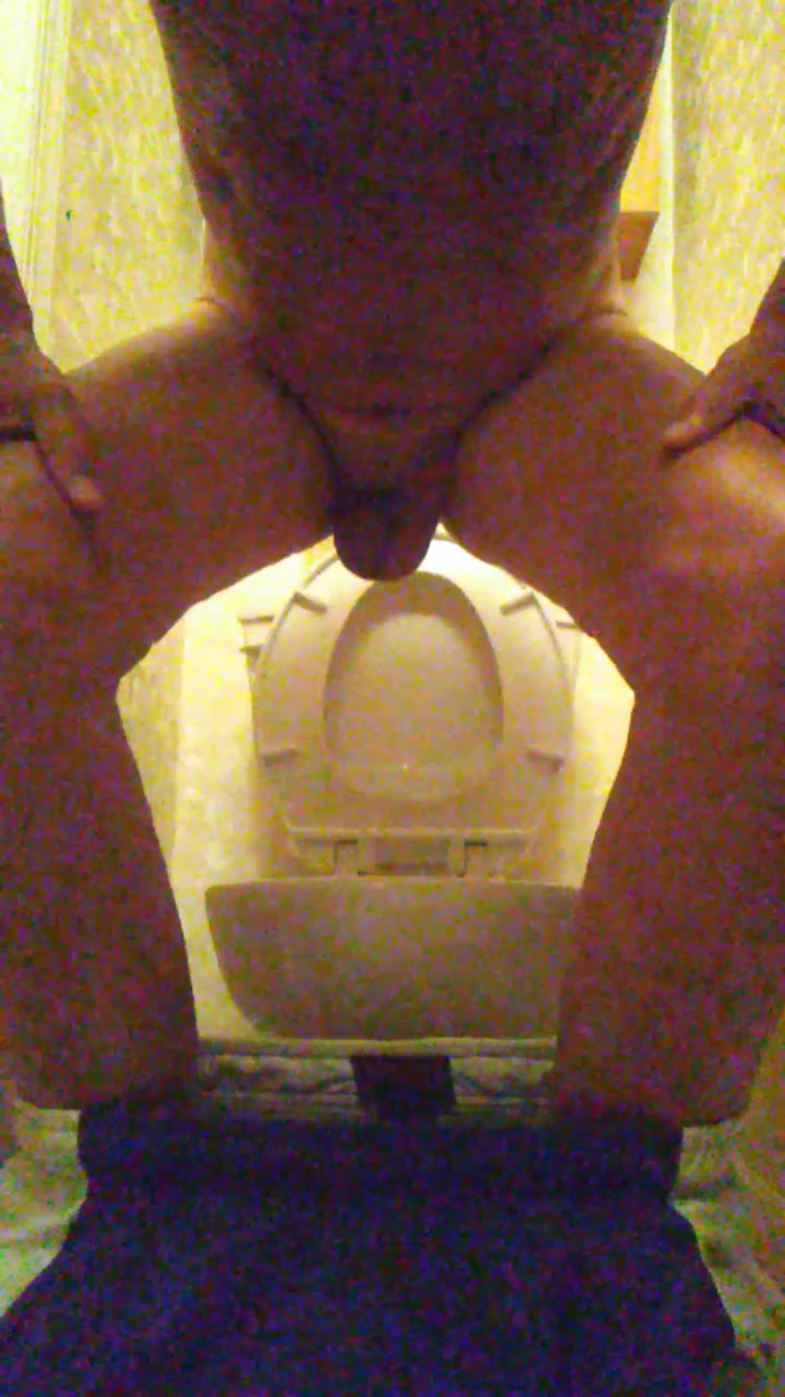Dad Taking A Hover Dump With Messy Wipe