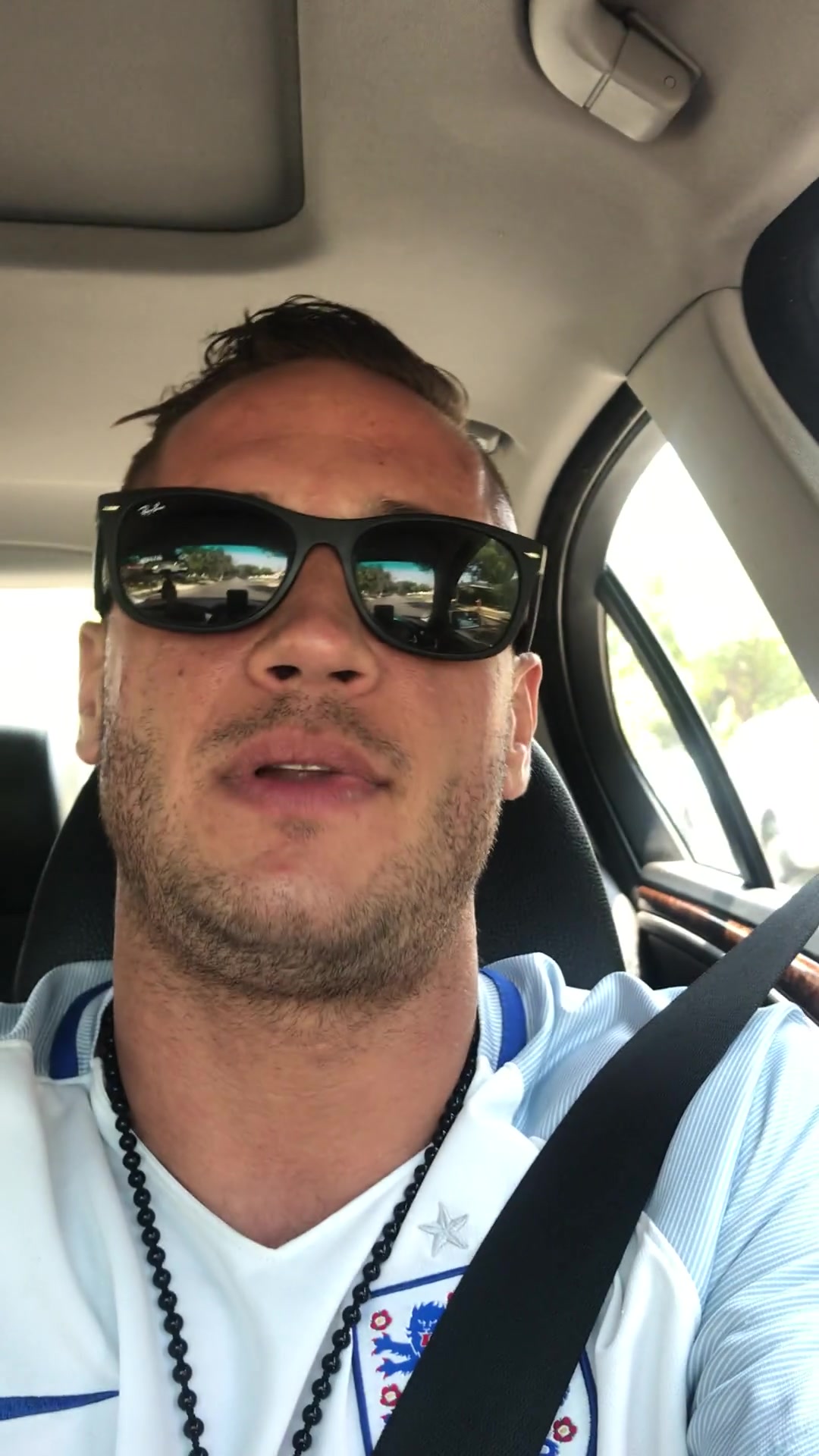 Billy Stroking Cock In The Car