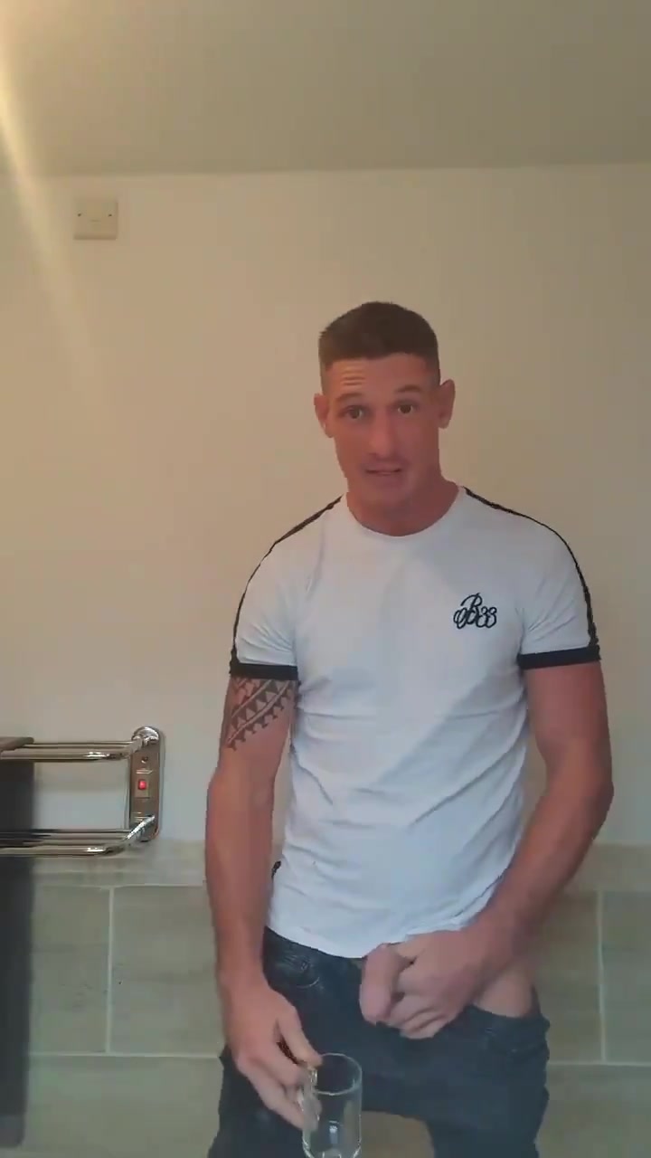 Handsome Men Taking A Huge Piss