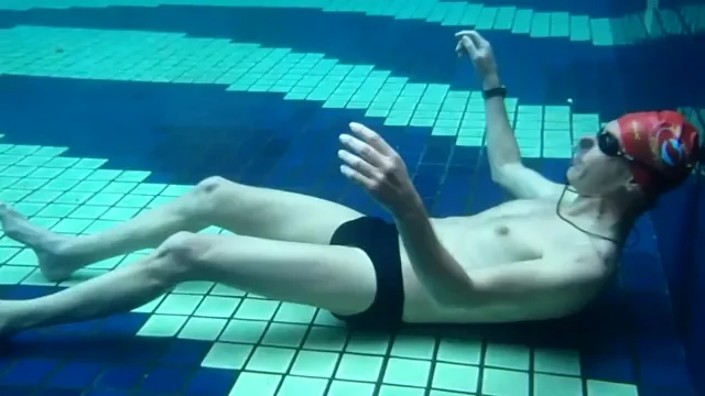 Lying Underwater In Tight Speedo