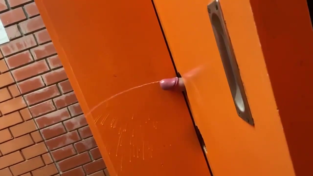 Public Restroom Power Cumshot