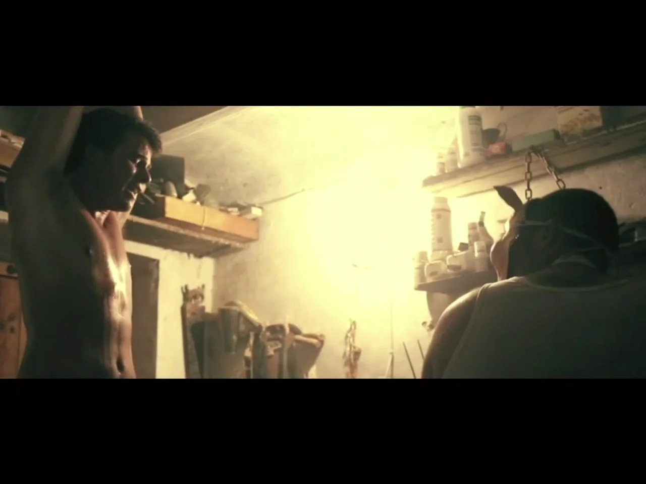 Shirtless Dude Tied Up And Killled
