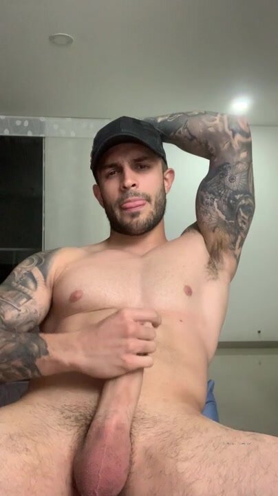 Sexy Julian Stroking His Big Dock