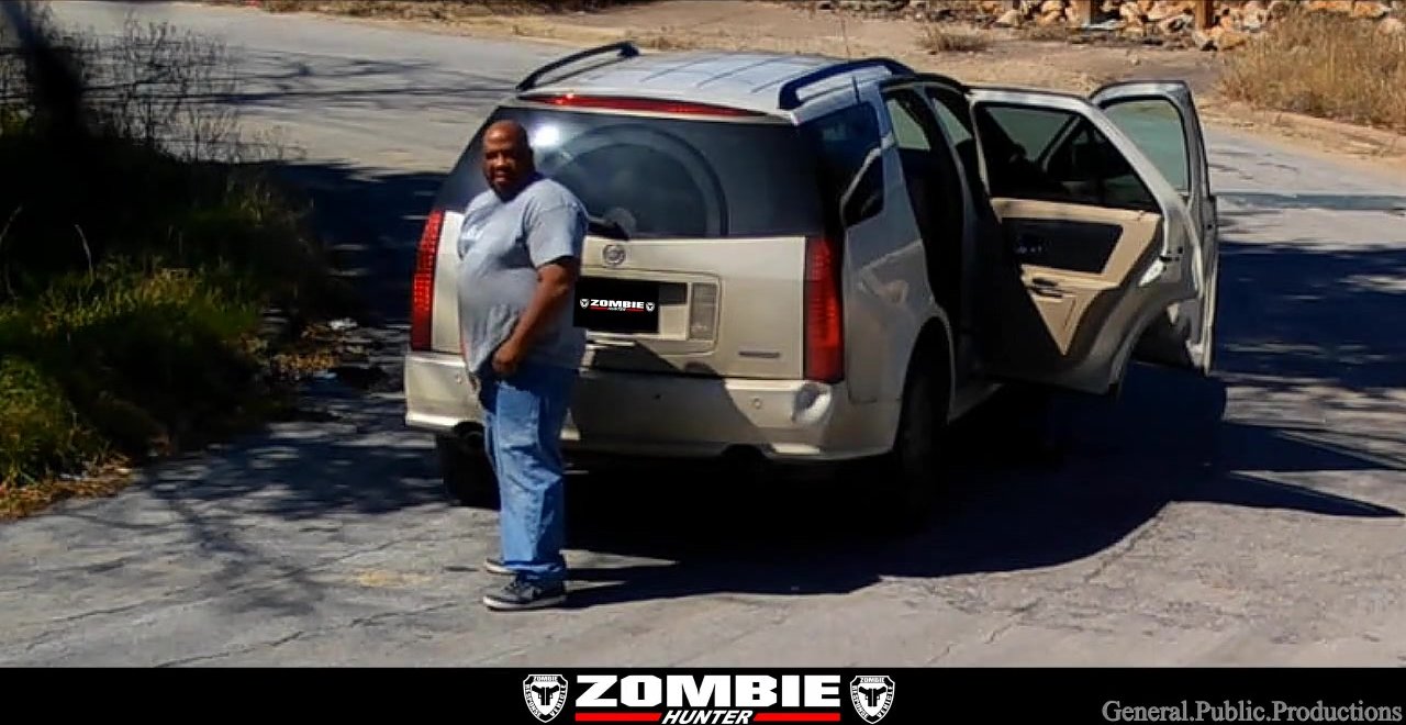 Fat Man Pissing On The Road