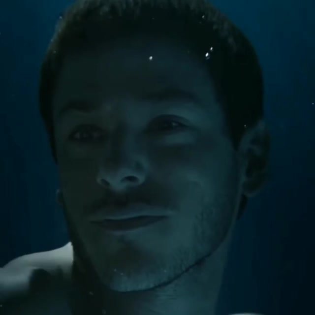 French Cute Actor Barefaced Underwater