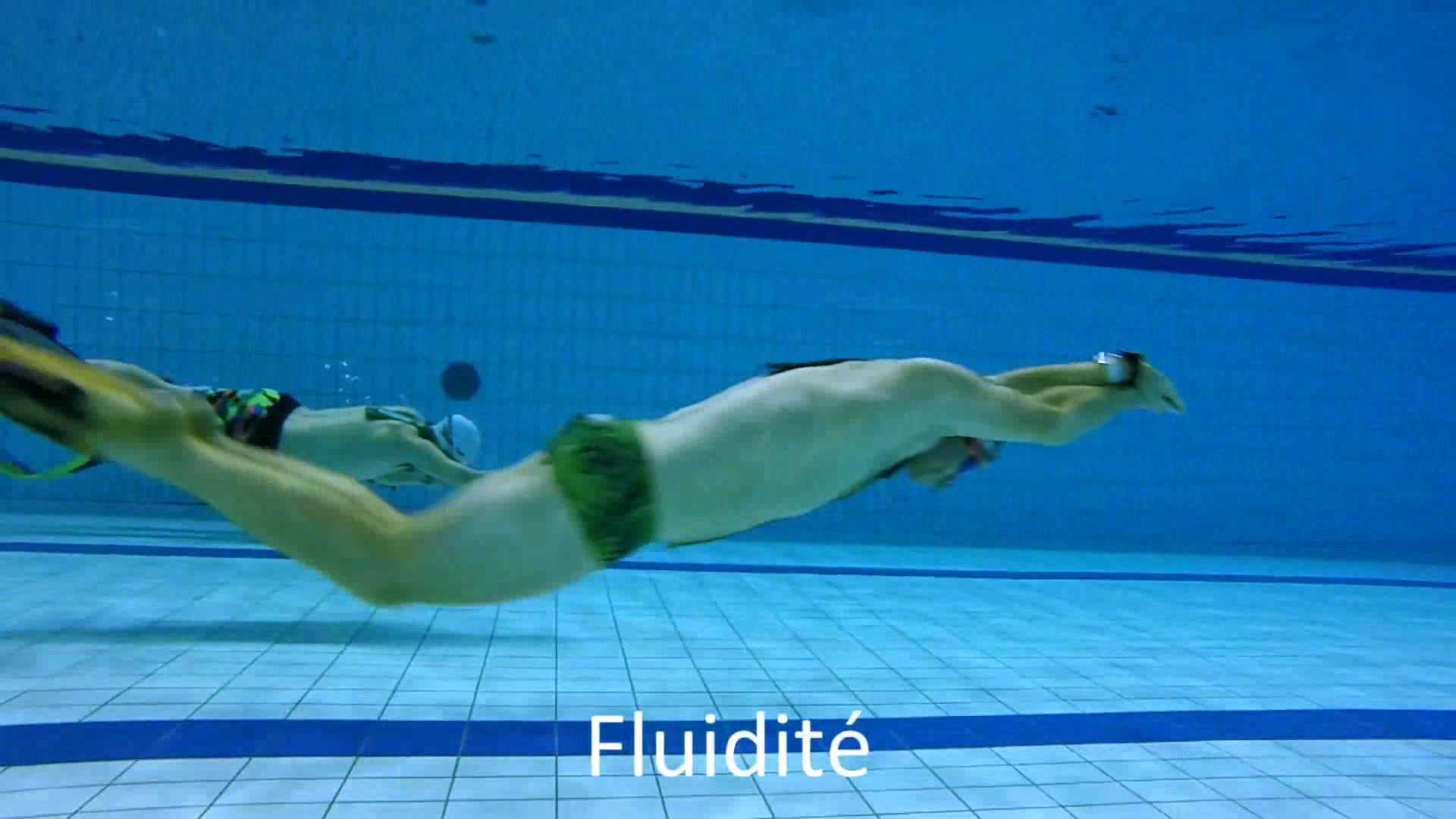 French Apneists Underwater In Speedos