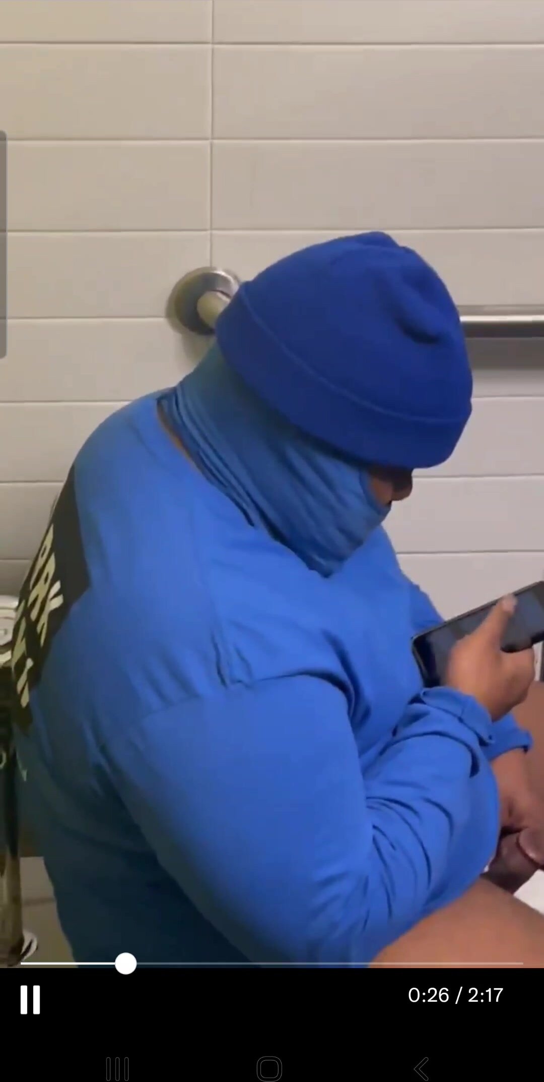 Big Blue Caught Jerking Off Pt2