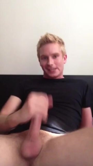 Cute Blond Guy Squirts A Good Load