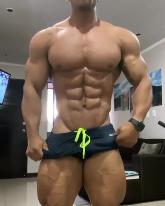 Showing Abs After Workout