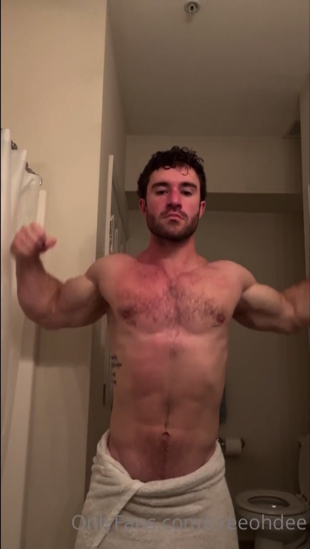 Hairy Wet From Shower Hairy Hunk