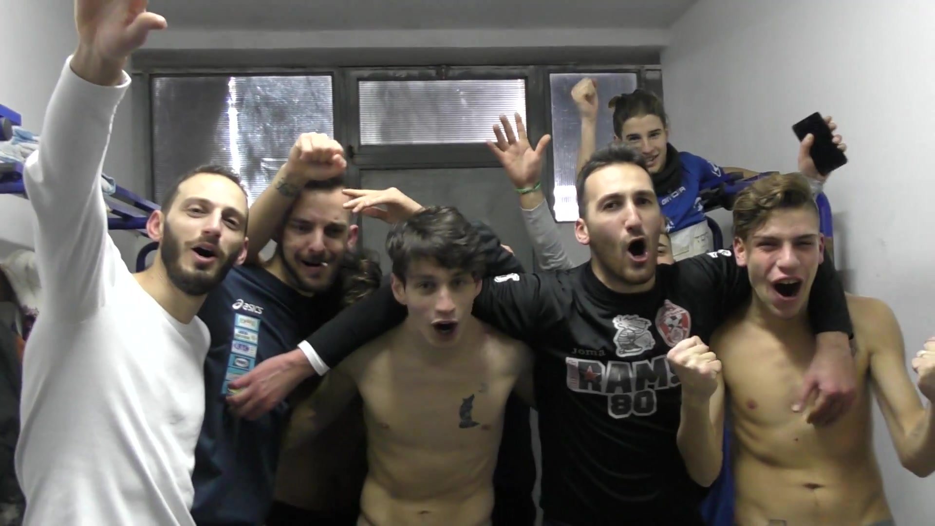 Footballer In Underwear Locker Room