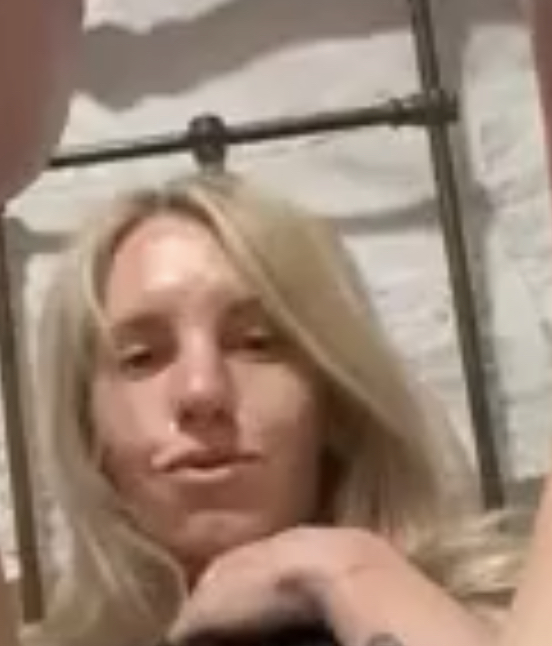 Blonde Farts With Feet