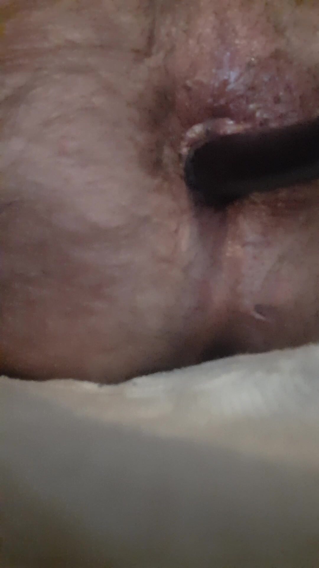 Hairy Ass And Toothbrush