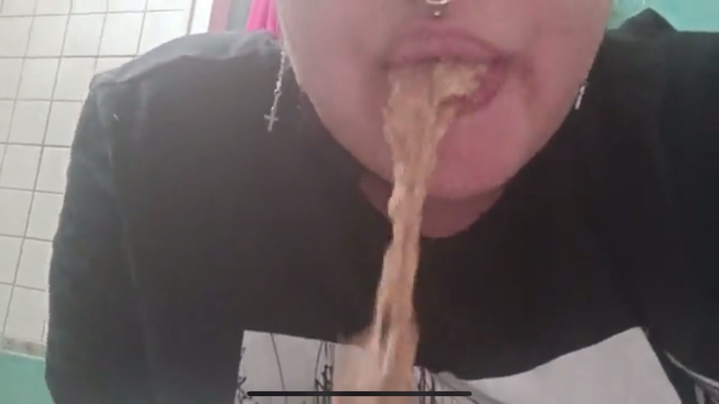 Fav Vomit Bbw Spit Pukes Her Thick Chunky Puke