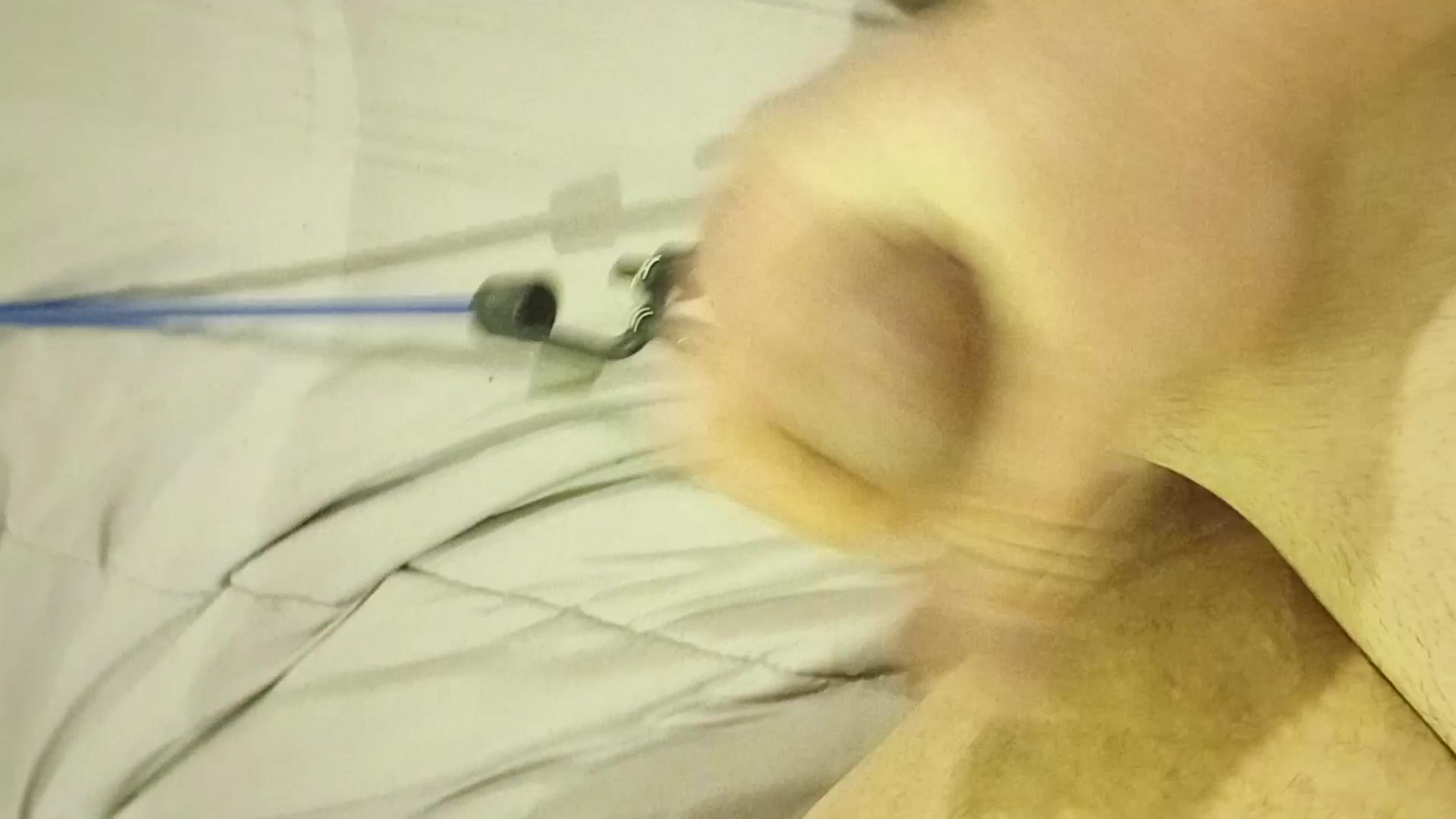 Jerking With The Ball Stretcher