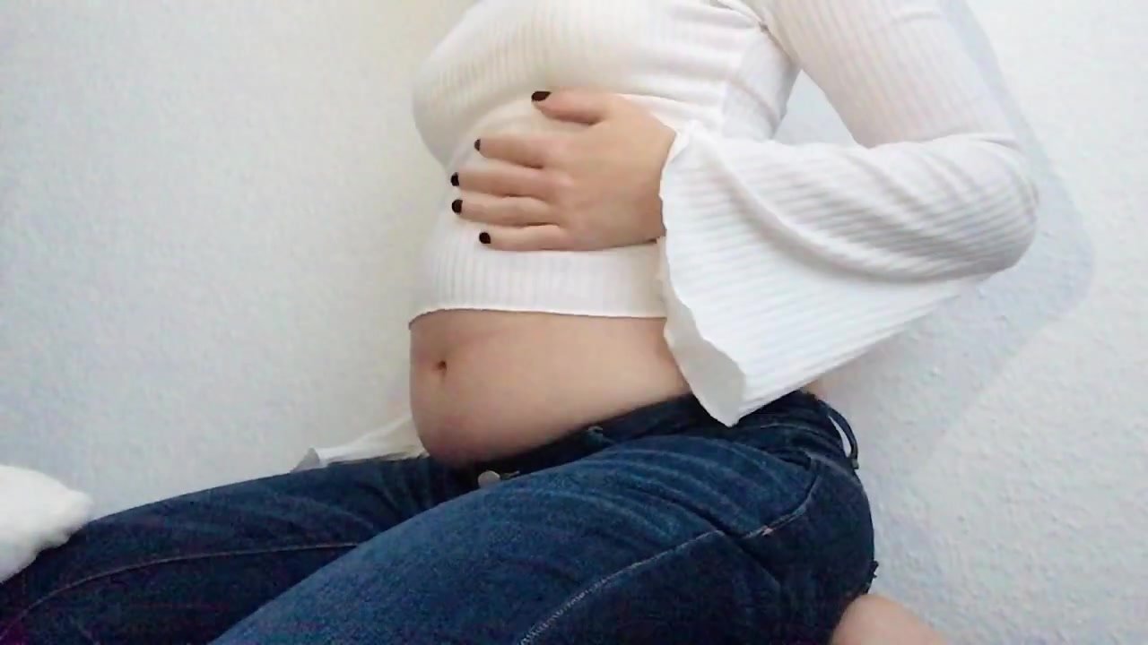 Rubbing Stuffed Belly