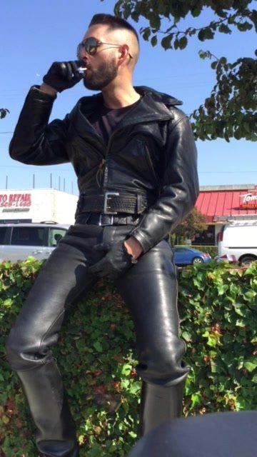 Biker Smoke Hot