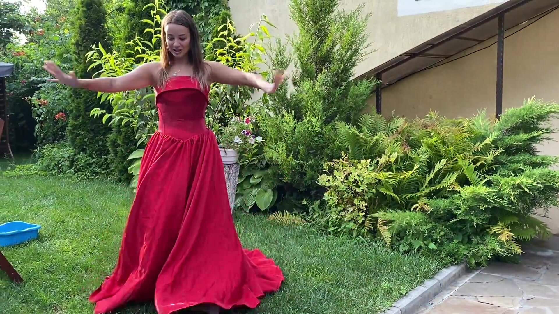 Wetlook Red Dress