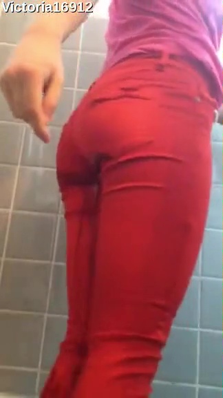 Red Jeans Wetting 1