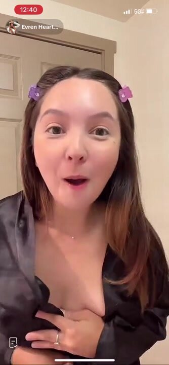 Enf Serious Blush After Her Big Nipple Is