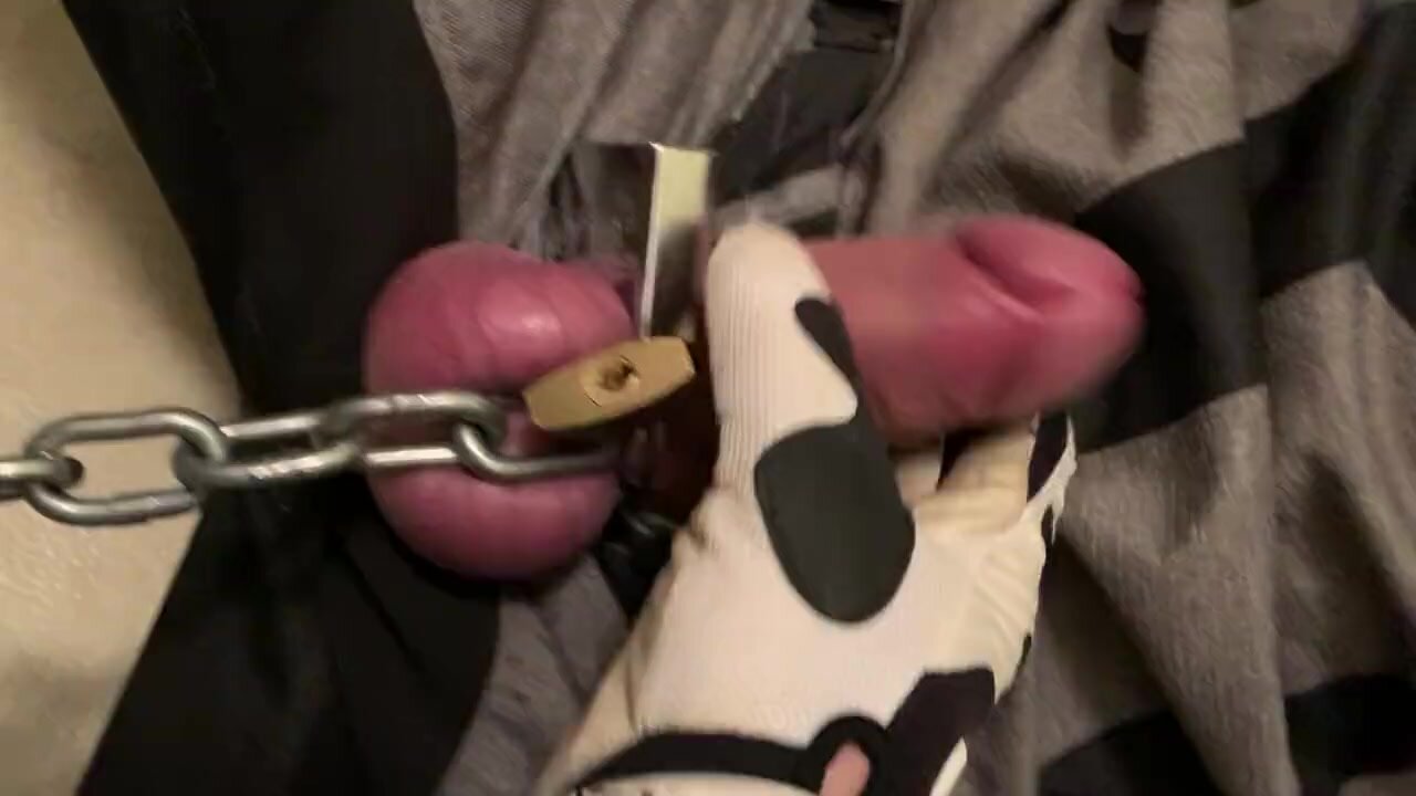 Mx Biker Chain Bound Handjob