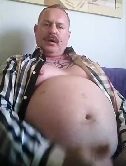 Moustached Daddy Wank