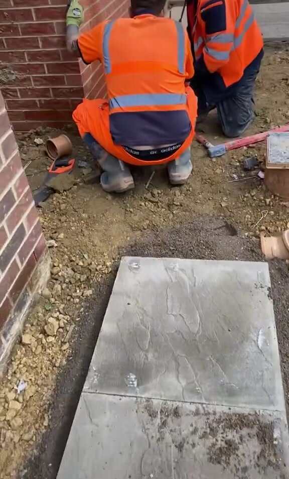 Guy Gets Wedgie On Work Site