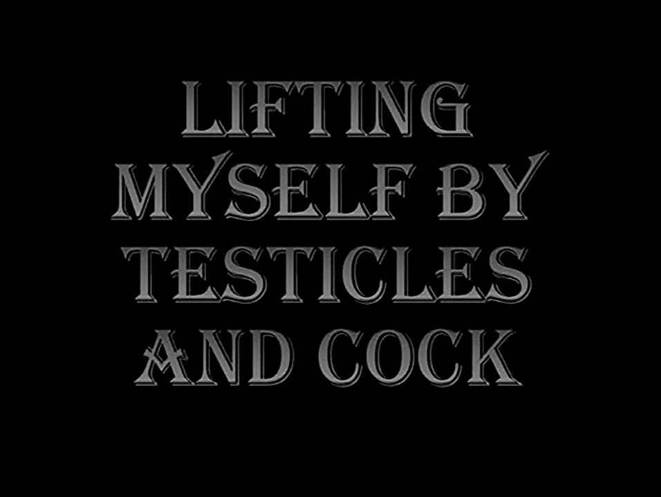Vintage My Very First Cockandballs Hoisting Experiment