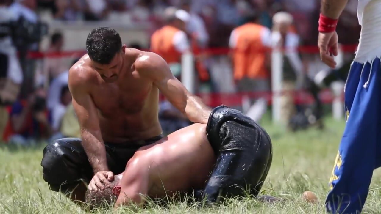 Traditional Turkish Wrestlers