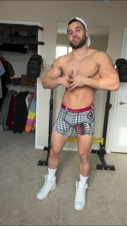 Muscle Man Flexing Video 4