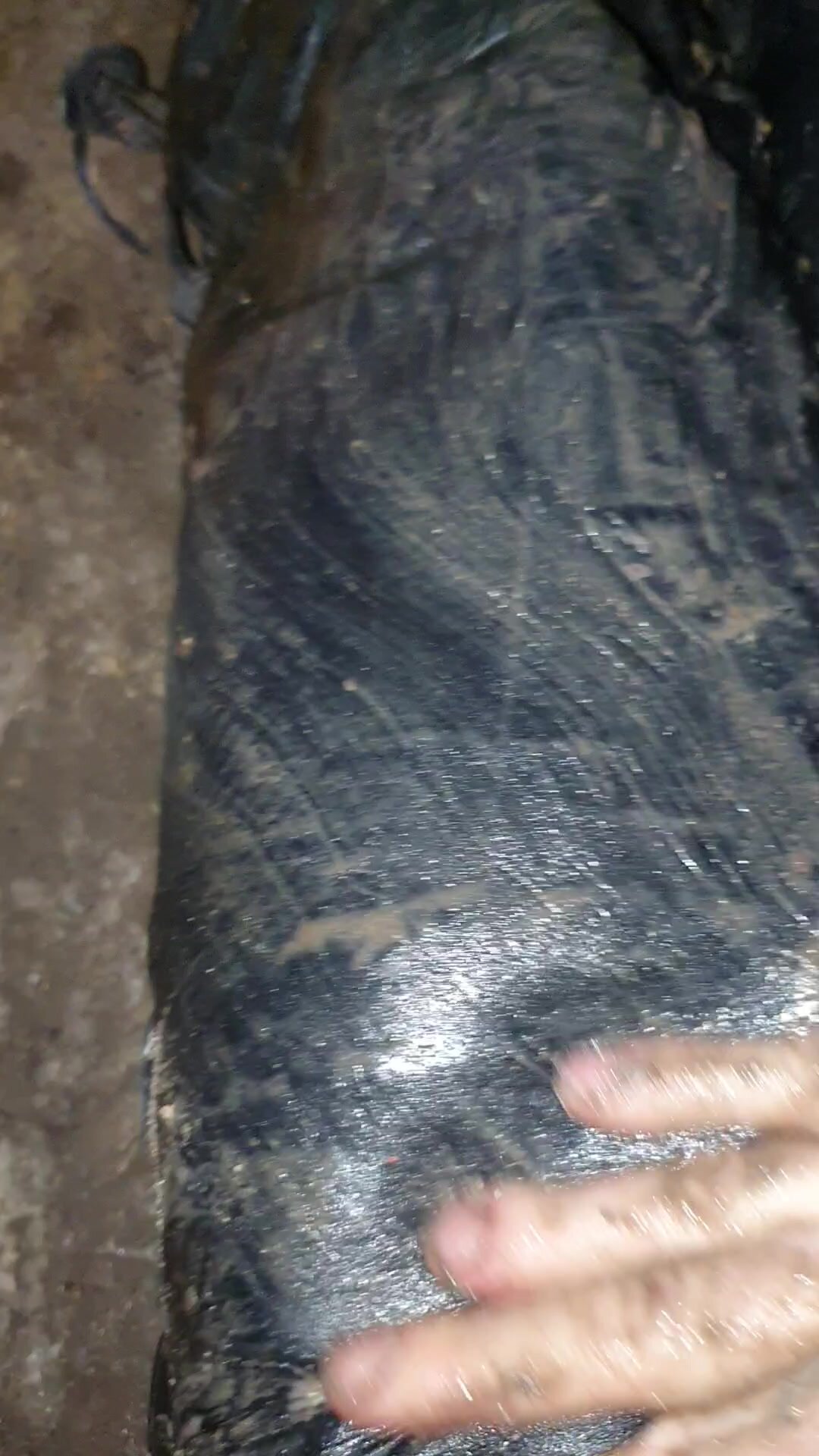 Messy Leather Jeans
